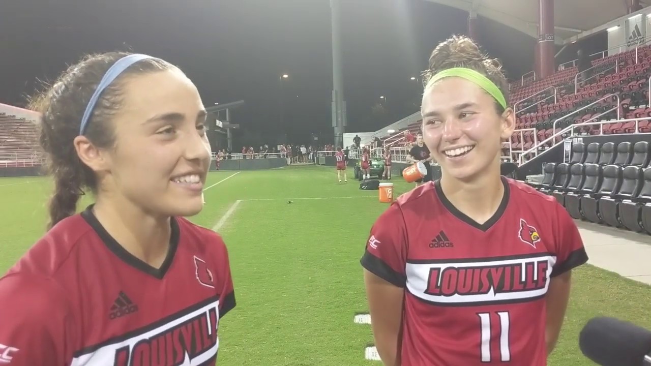 WSOC: Sarah Hernandez, Taylor Kerwin Postgame Interview v. Dayton - YouTube