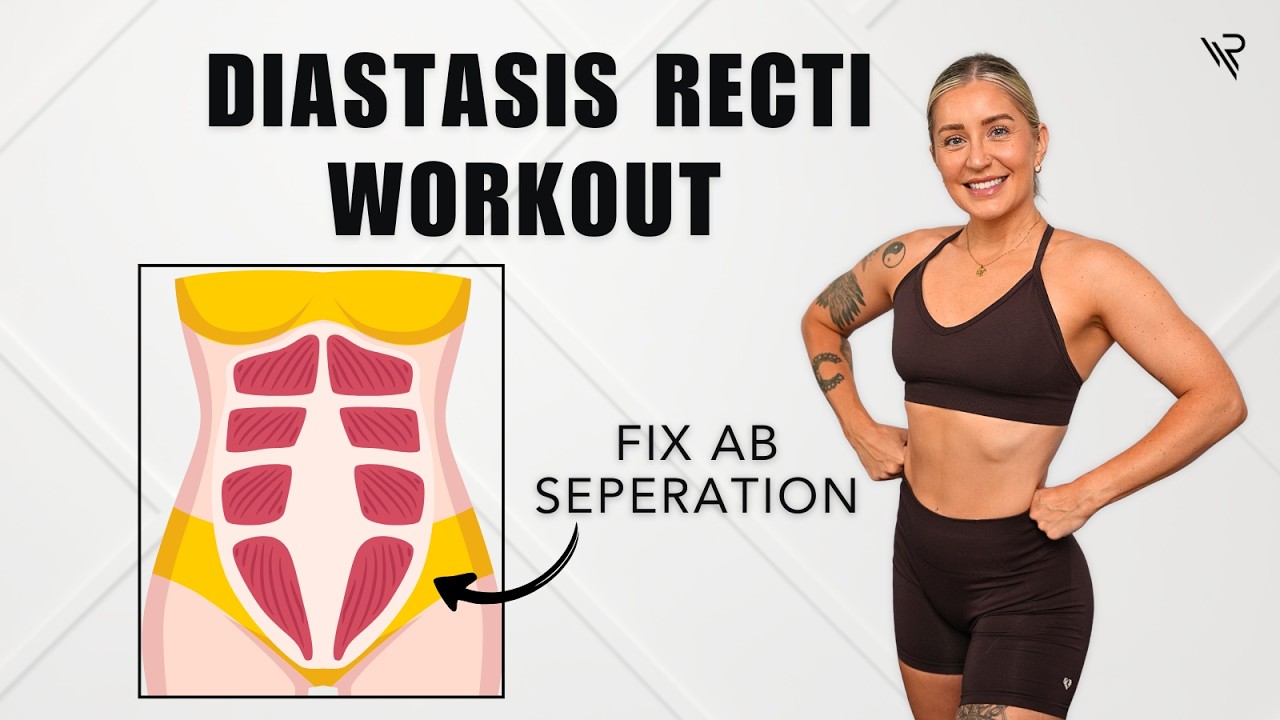 10 Min diastasis recti workout (fix ab separation) | safe & gentle ...
