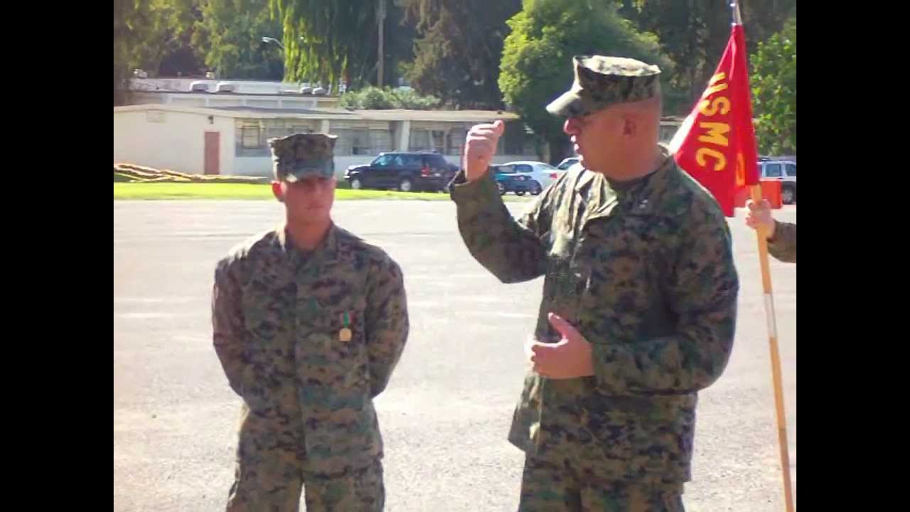 Recognition from Major General Natonski - YouTube