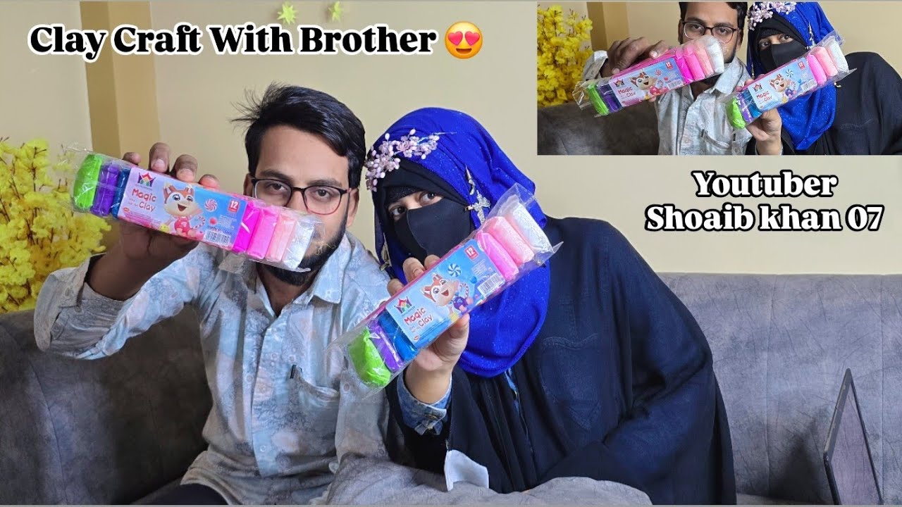 Clay Craft With Brother ️ 👌 #viral #clay - YouTube