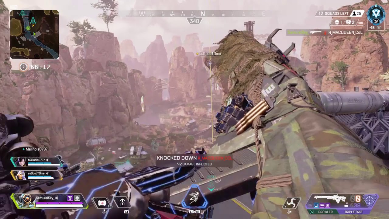 Apex Legends 523 meter sniper kill with bruiser - YouTube