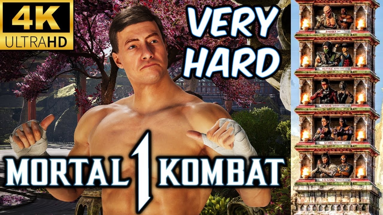 MK1 *JEAN-CLAUDE VAN DAMME* VERY HARD KLASSIC TOWER GAMEPLAY!! (NO ...