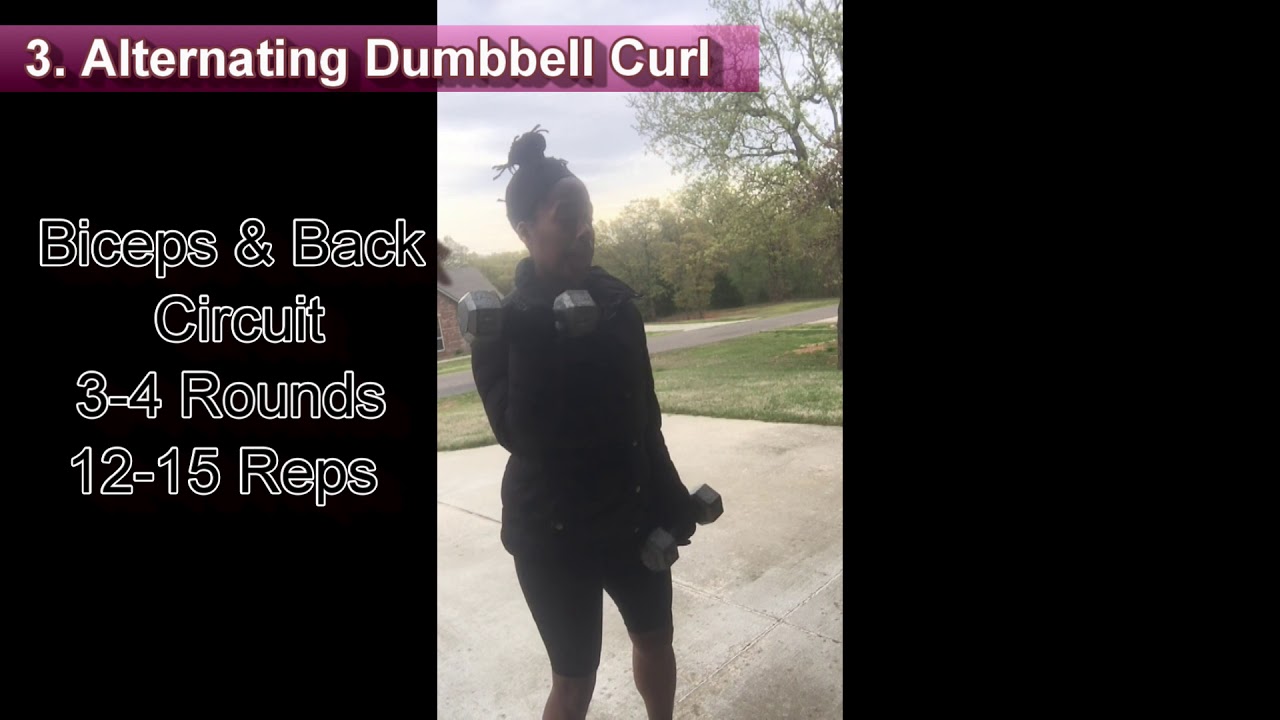 Biceps & Back Circuit - YouTube