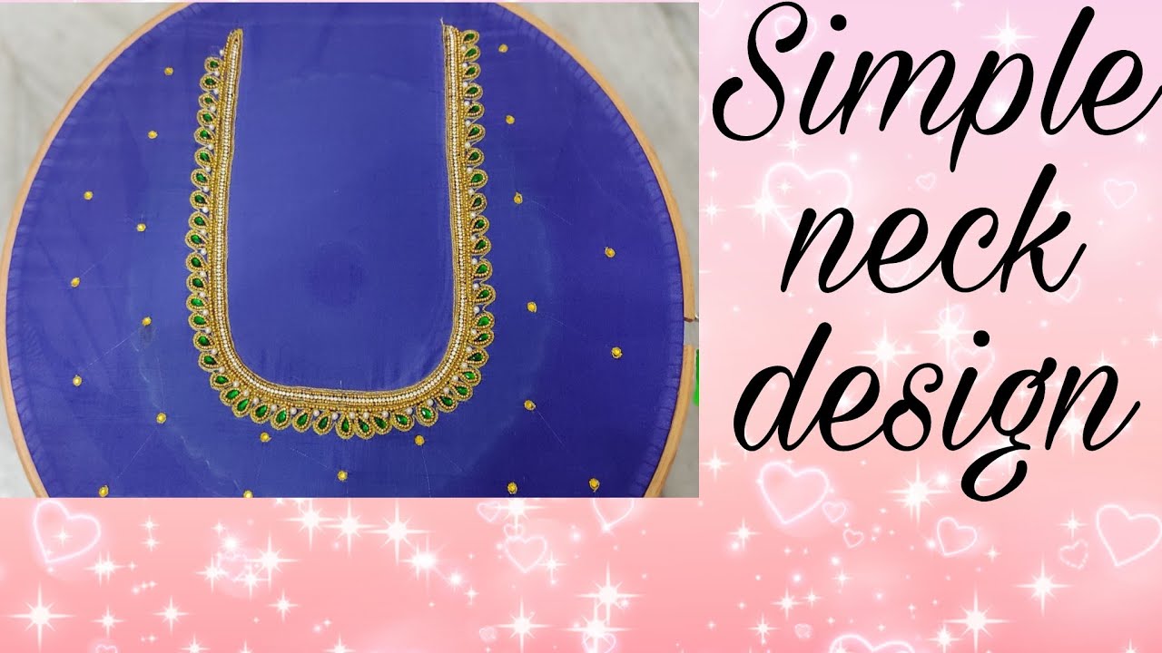 Simple neck design || basic || Please like, share and subscribe to our ...