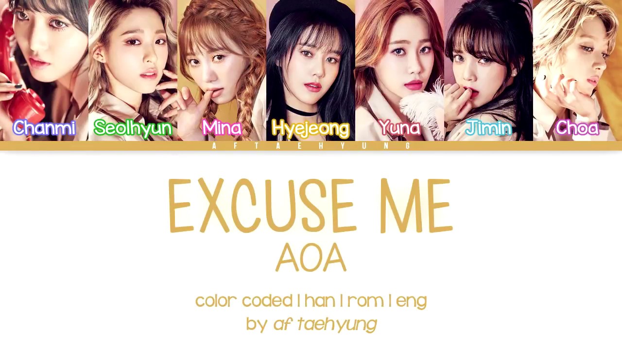 AOA - Excuse Me (Color Coded Lyrics/Eng/Rom/Han) - YouTube