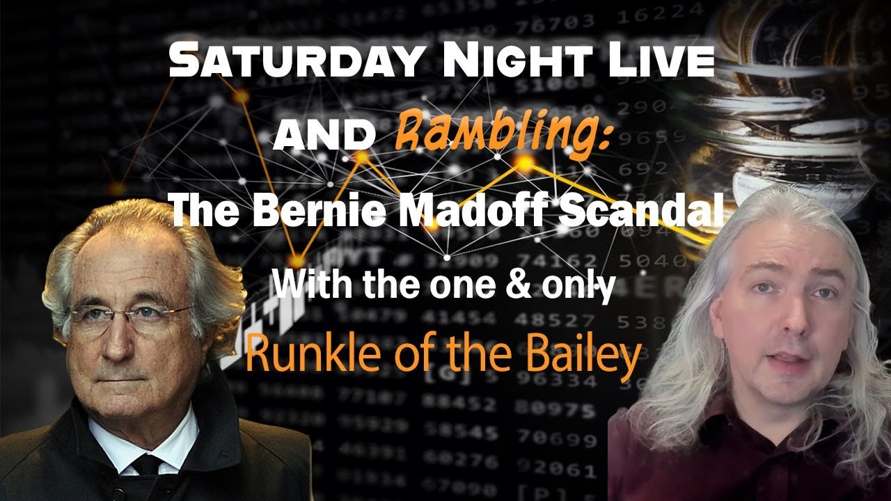 Saturday Night Live & Rambling: Bernie Madoff Scandal Featuring Mr. Ian ...