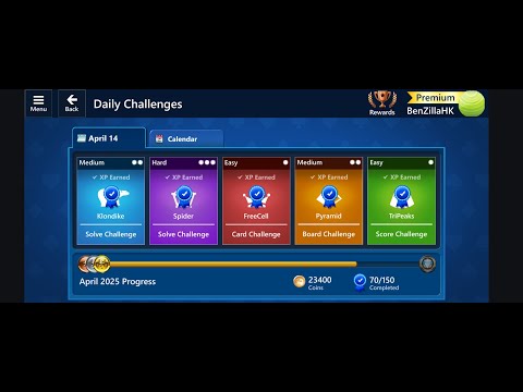 Microsoft Solitaire Collection | Daily Challenges | 14 April 2025 ...