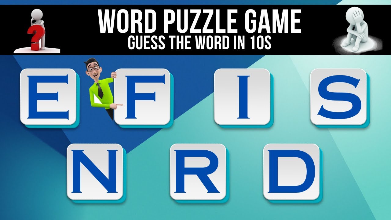 Word Puzzle Game || Word Scramble Game || Guess The Word !! - YouTube