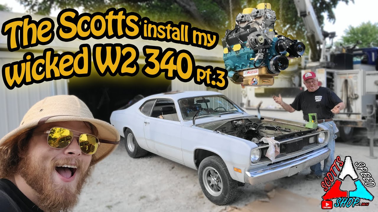 Installing my Mopar W2 Tunnel Ram 340 into my tubbed 1970 Plymouth ...