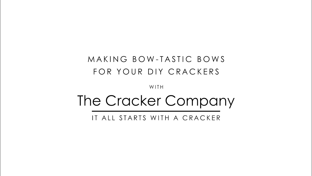 How To Make Bow-tastic Bows For Your DIY Crackers with The Cracker Company - YouTube