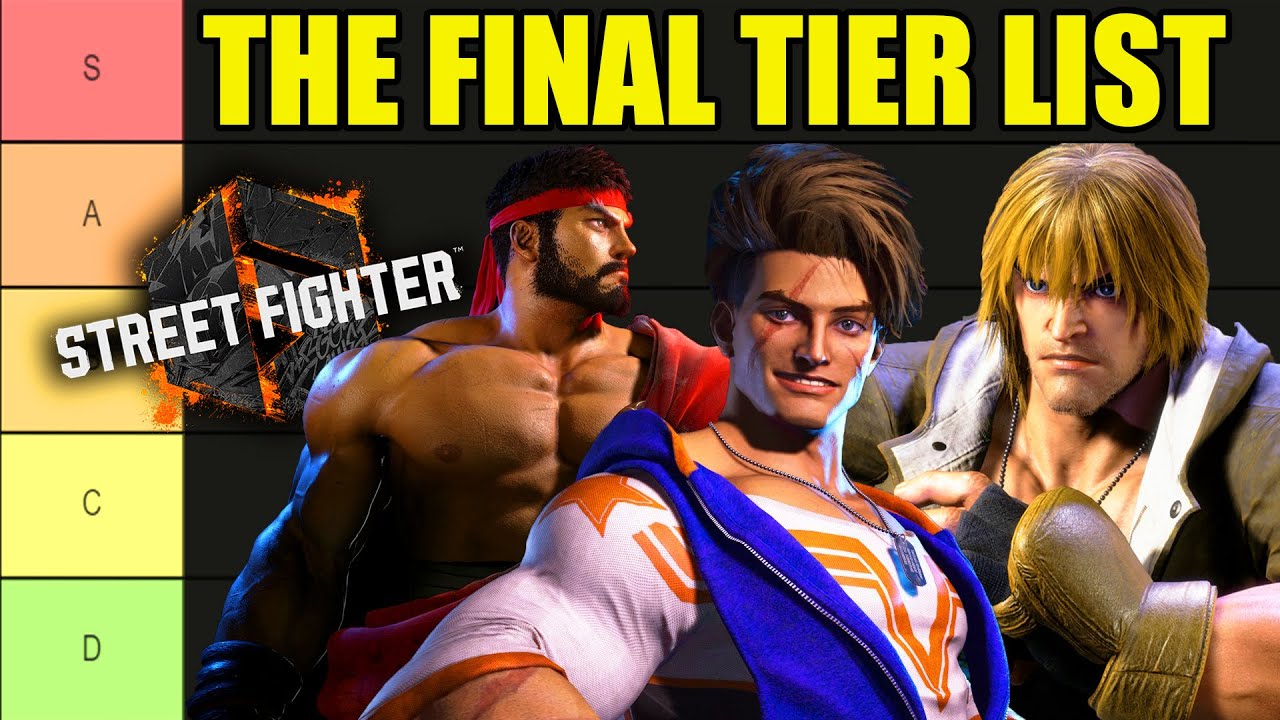 The Definitive SF6 Season 1 Tier List - YouTube