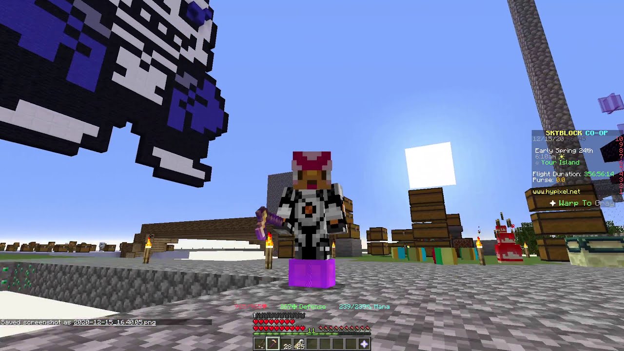 Testing Out The Fungi Cutter Hoe (Hypixel Skyblock) - YouTube