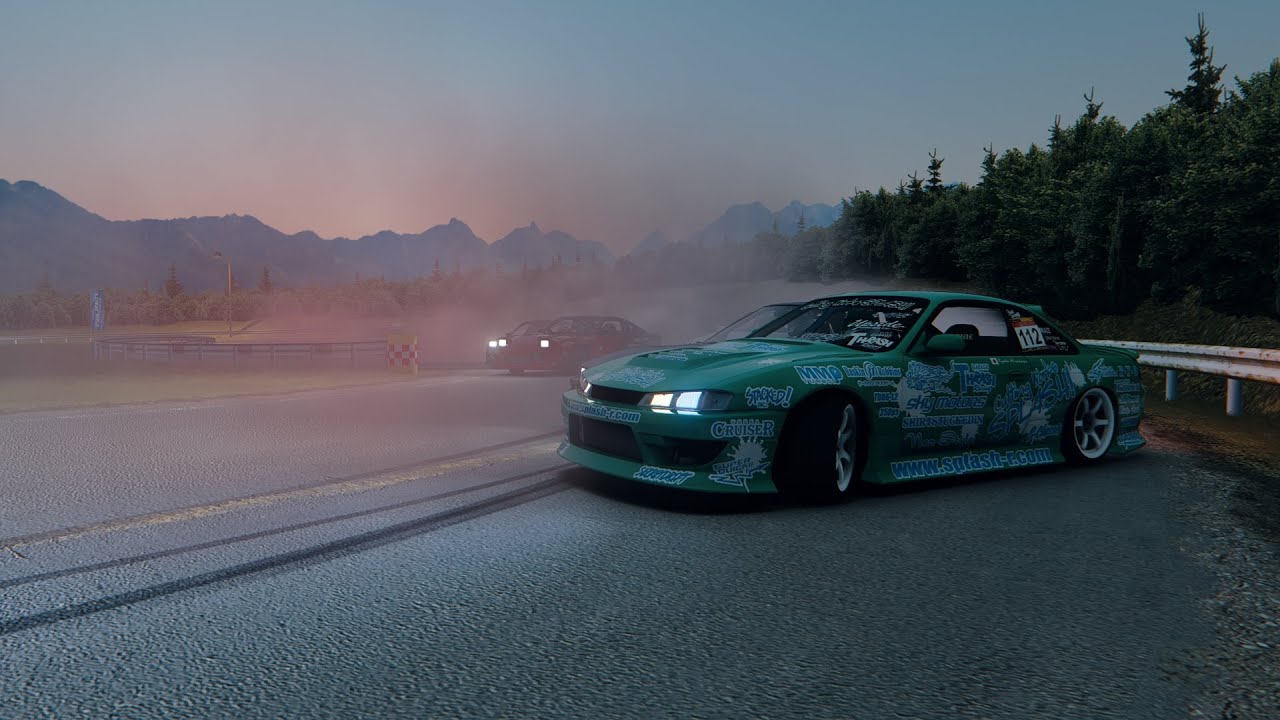 Drifting S14 WALL TAPS! At Drift playground | Assetto Corsa - YouTube