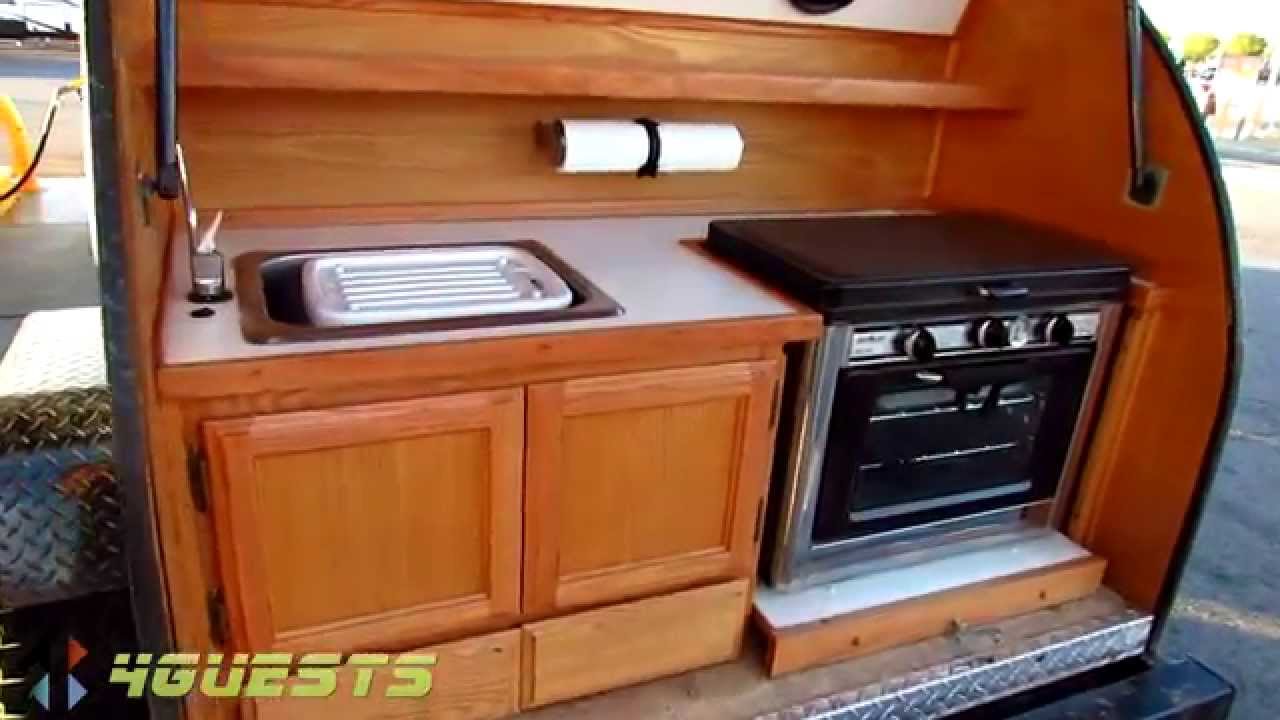 Homemade Camper Trailer ~ Mini Teardrop - YouTube