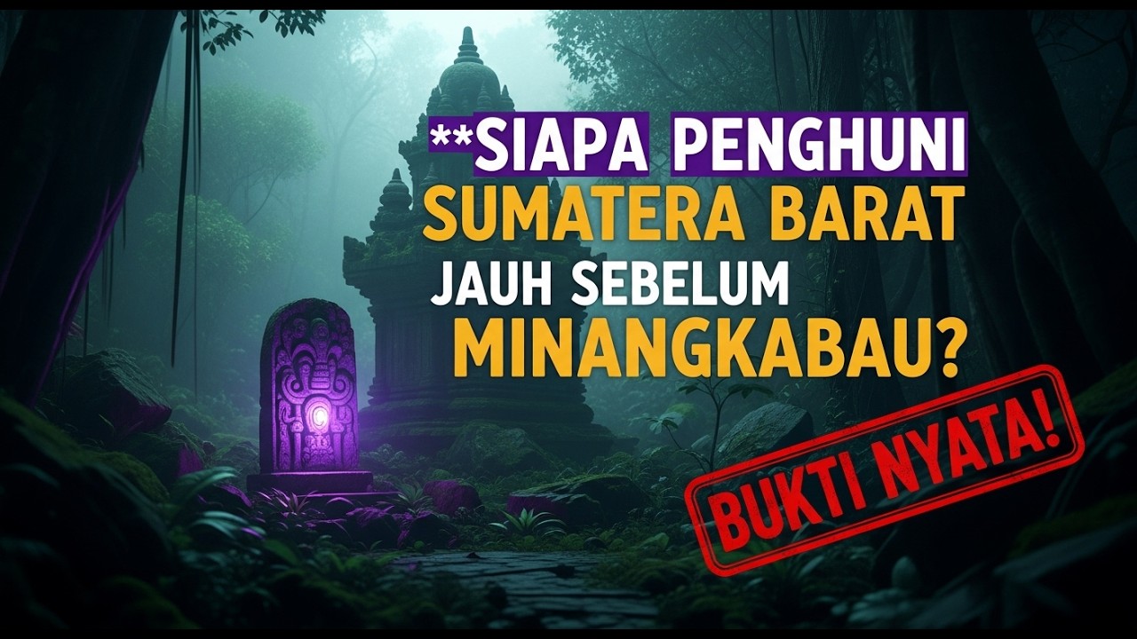 BUKTI NYATA! Siapa Penghuni Sumatera Barat JAUH Sebelum Minangkabau ...