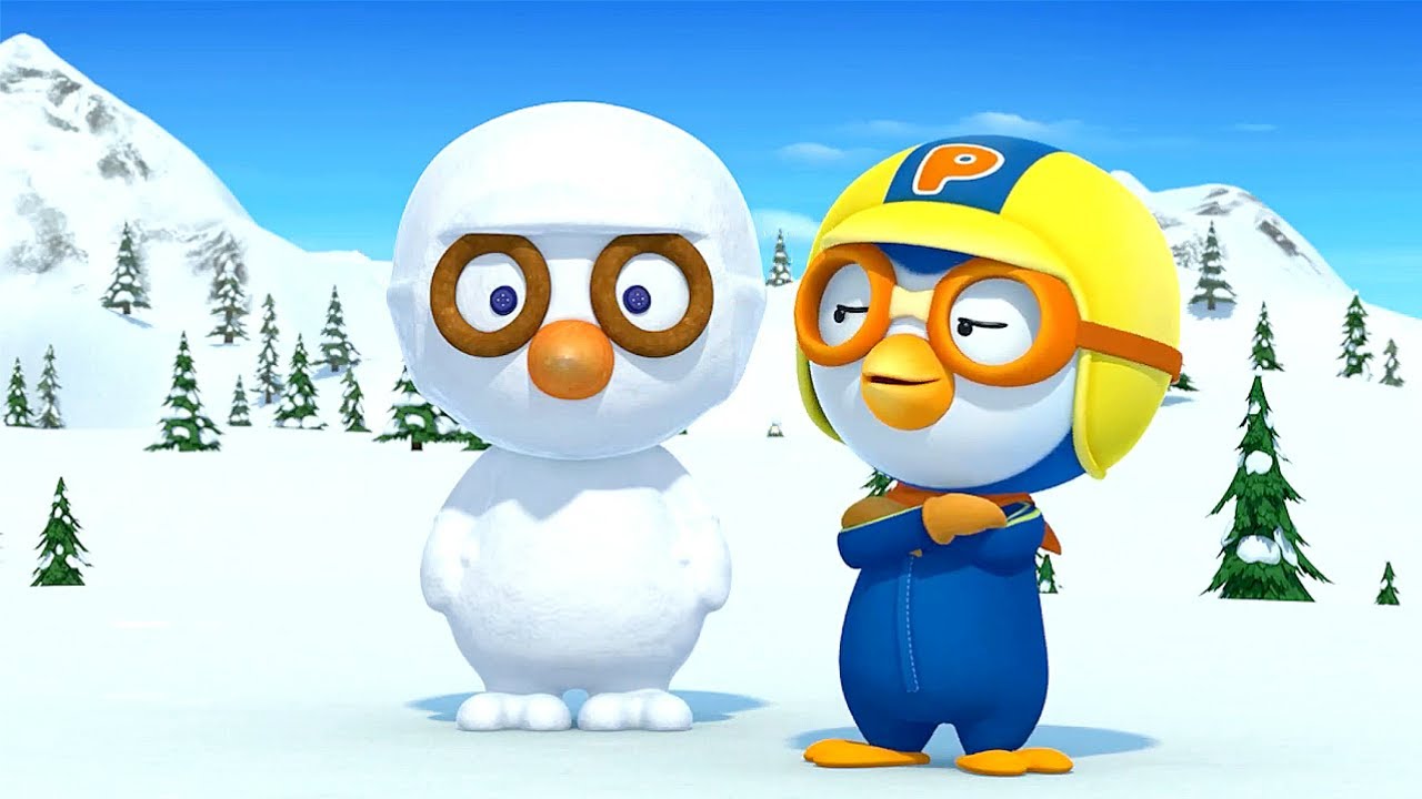 Pororo the Little Penguin ⭐ Make a Snowman 🙃 Best Cartoons for Babies ...