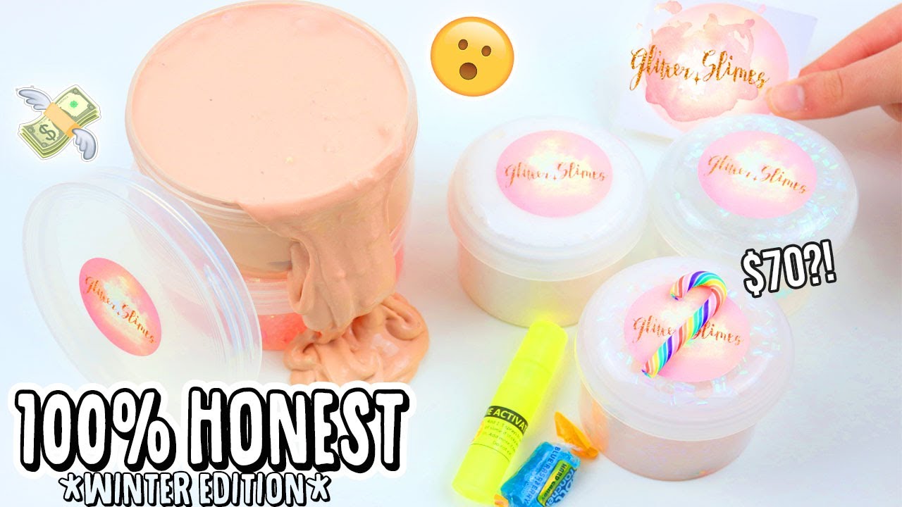 100% HONEST GLITTERSLIMES REVIEW *WINTER EDITION* (SNOWFLAKES, HOT ...