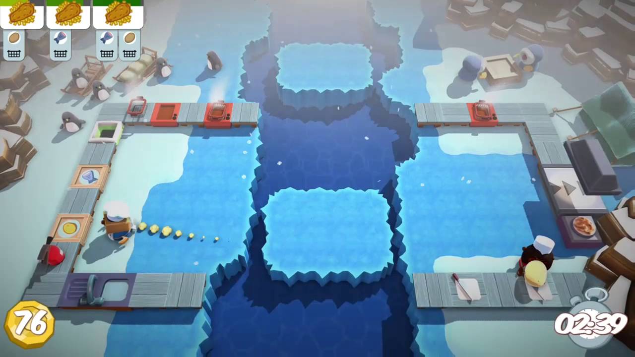 Overcooked Level 3-4 2 Player Co-op 3 Stars - YouTube