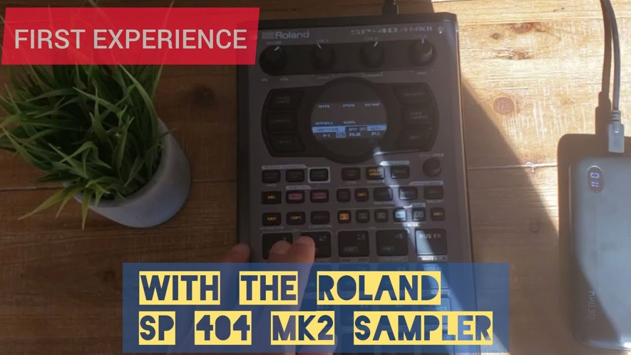 First Experience with the Roland SP404 MK2 creative sampler and ...