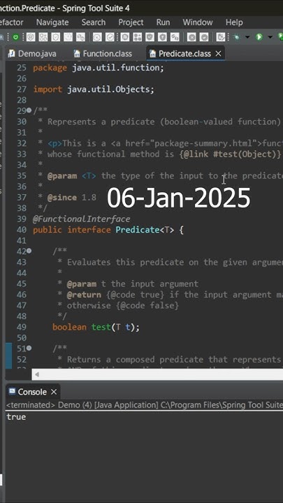 Day-6: Predicate functional interface in Java #shorts #java - YouTube
