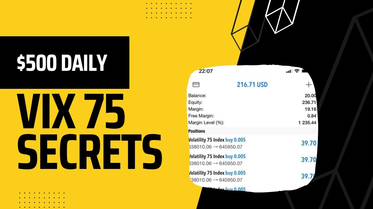 Exposing how I made my first 1000$ trading Vix 75 index ( must watch ...