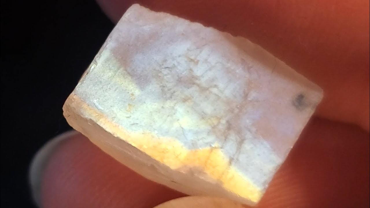 Moonstone cutting | Rainbow moonstone crafted into fantastic gem - YouTube