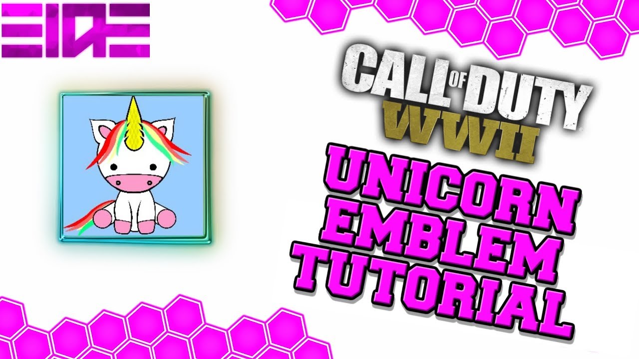 UNICORN (EINHORN) | COD WW2 EMBLEM TUTORIAL - YouTube