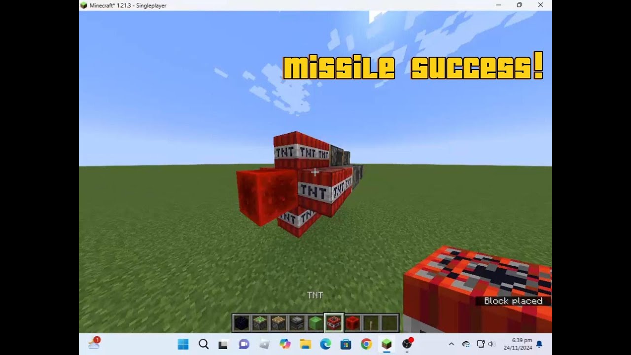 How to make a MISSILE in Minecraft!!! - YouTube