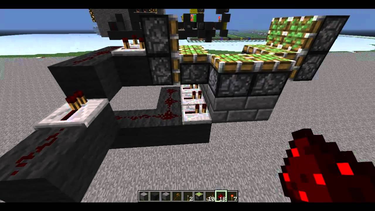 Minecraft: 2x3 Hidden Flush Staircase [TUTORIAL] - YouTube