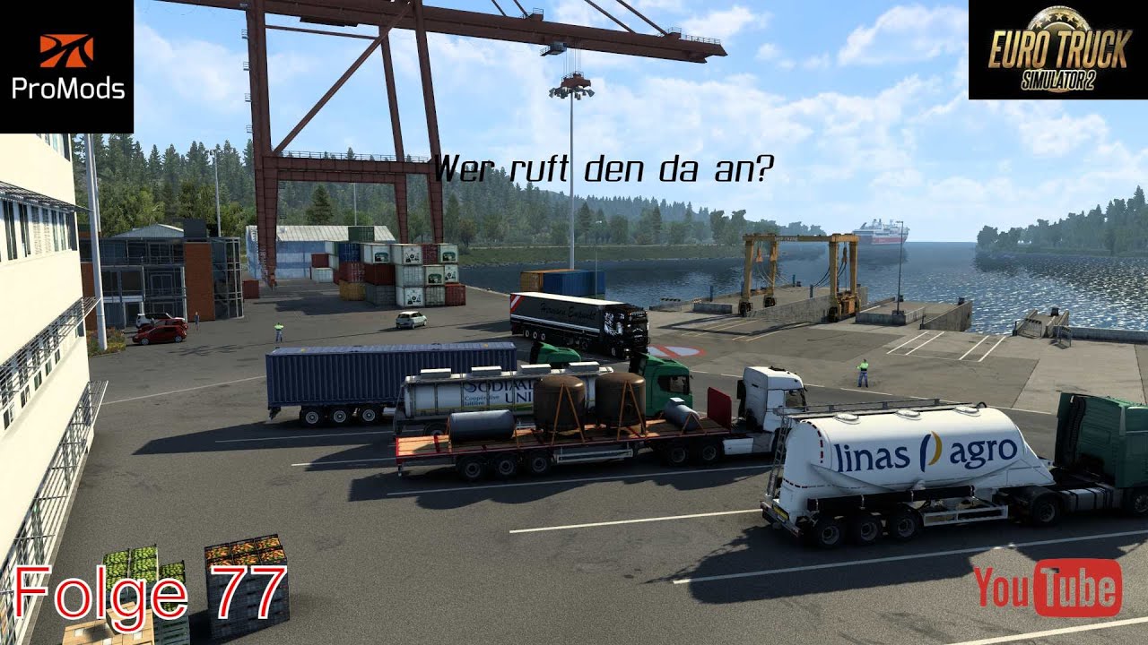 ETS2/1.45/077//Unerwartete Anrufe und weiter auf der Finnmark Map//HM ...