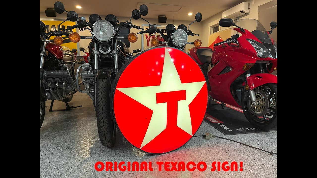 1986 Texaco Lighted Sign - YouTube