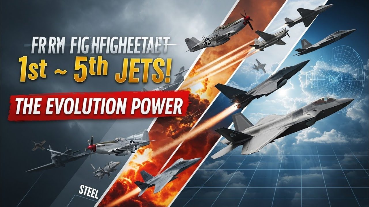 From 1st to 5th Gen: The Fighter Jets That Changed History! - YouTube