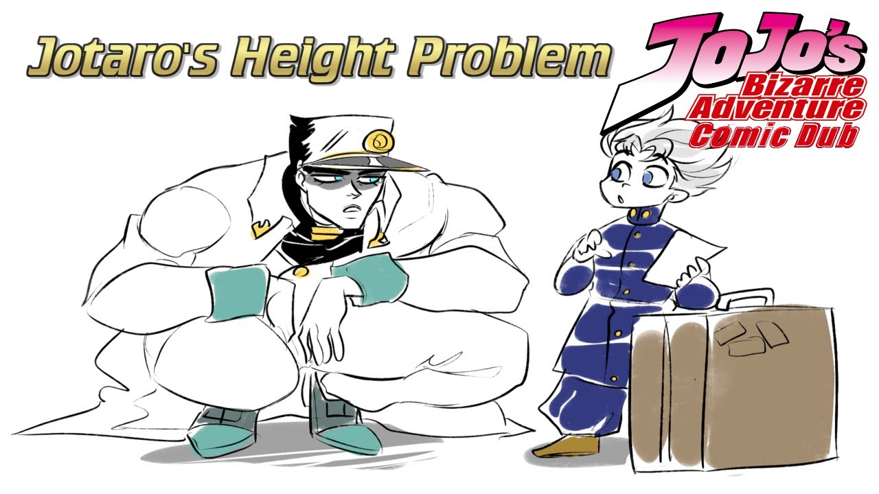 JJBA Comic Dub | Jotaro's Height Problem - YouTube