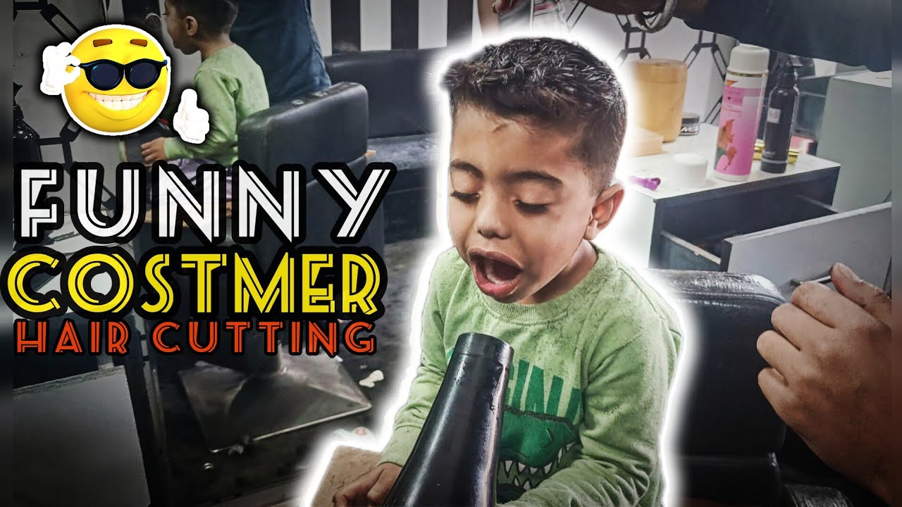 Funny Child Hair Cutting Video 😅 | Funny hair Style | Children Funny ...