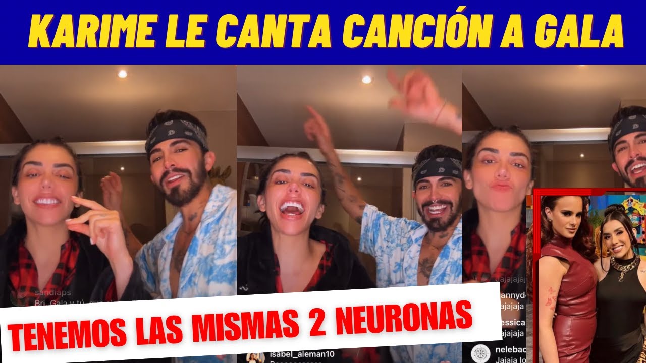 KARIME PINDTER CANTA CANCIÓN PARA GALA MONTES - YouTube