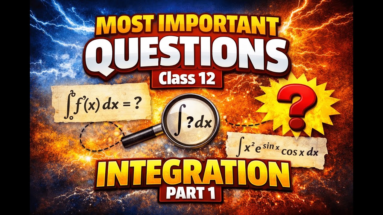 Important Questions Class 12 | Integration PYQ | Board Exams C.B.S.E ...