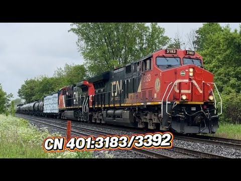 CN 401 avec une AC44C6M - YouTube