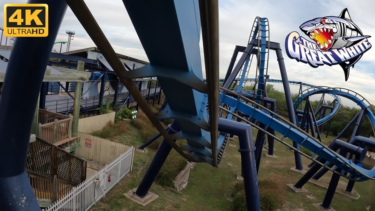 Great White POV (Front Row, 4K 60 FPS), SeaWorld San Antonio B&M ...