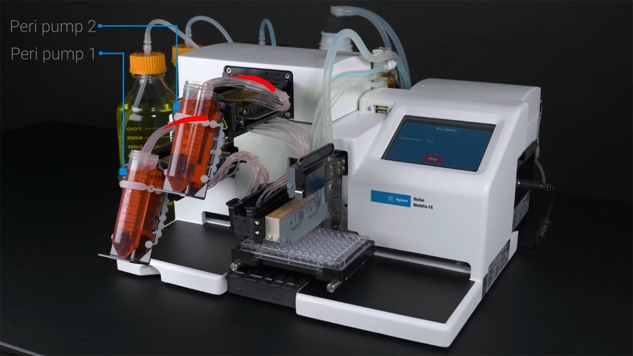 Agilent BioTek MultiFlo FX Multimode Dispenser - YouTube