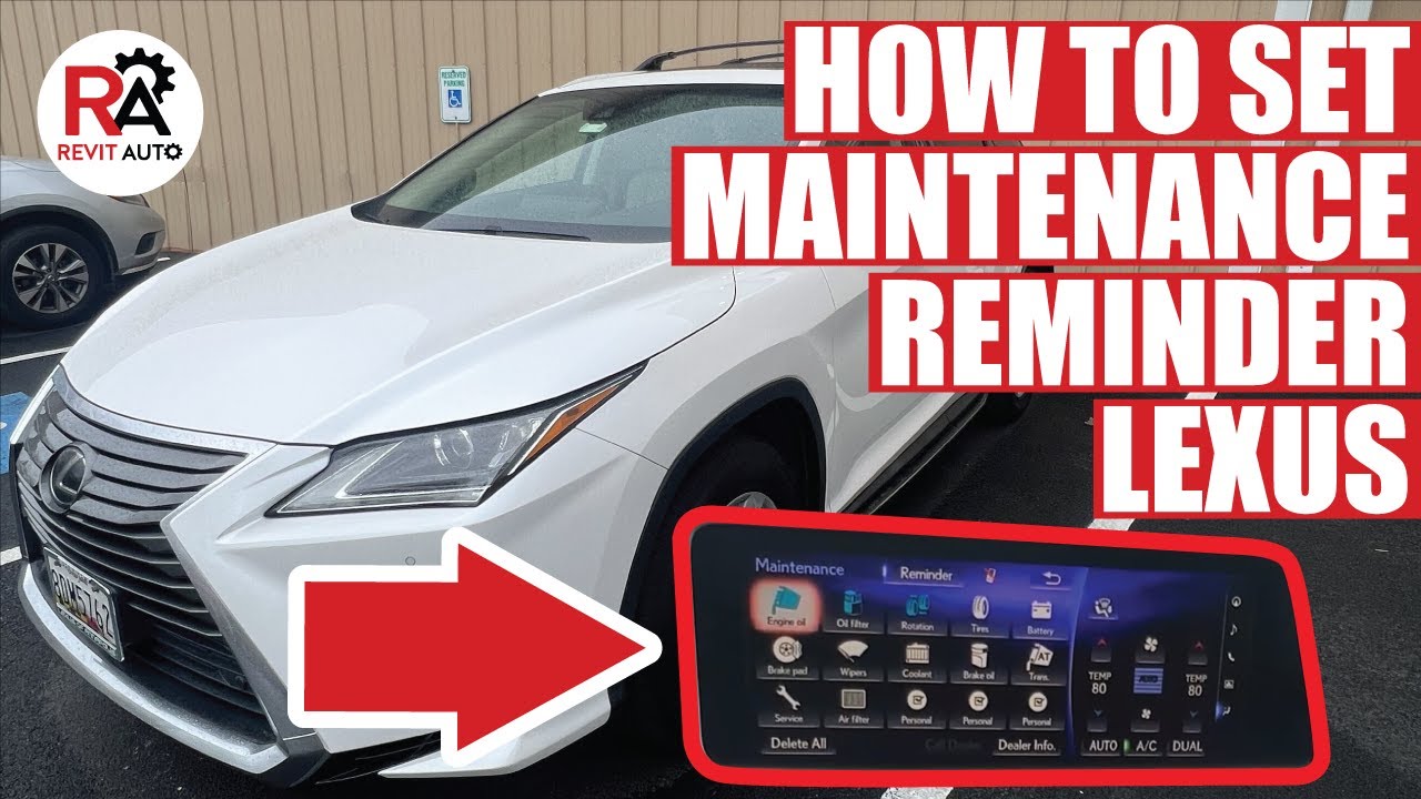 Lexus maintenance light reset (Navigation) - YouTube