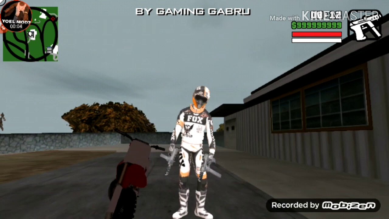 MOD DE UNA MOTO Y UN TRAJE DE MOTOCROSS PARA GTA SA ANDROID /YOEL MODZ ...