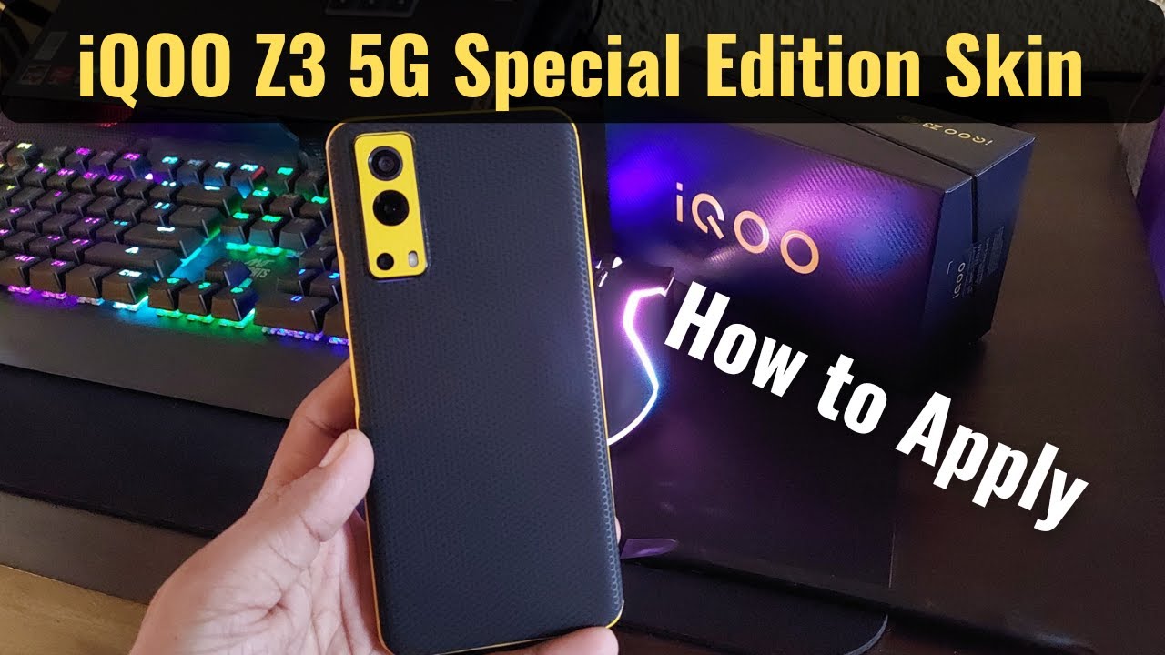 iQOO Z3 Bumblebee Special Edition Skin - How to Apply GadgetShieldz ...