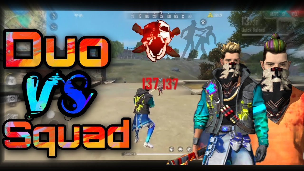 DUO VS SQUAD RANKED GAMEPLAY KILLING HIGHLIGHTS || GARENA FREE FIRE ...