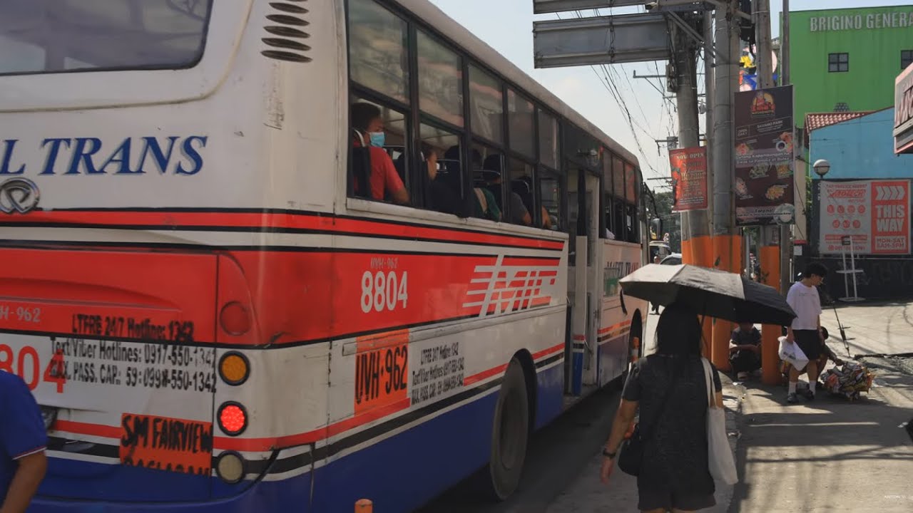Philippines, ordinary fare bus ride from SM SJDM to PHILCOA (Philippine ...