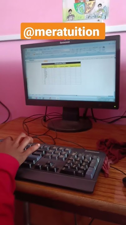 Mera Tuition | Ms-Excel Practice #shorts #computer #shortsvideo #trending #meratuition # ...