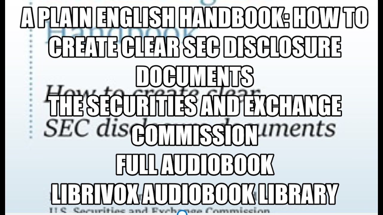A Plain English Handbook How to create clear SEC disclosure documents ...