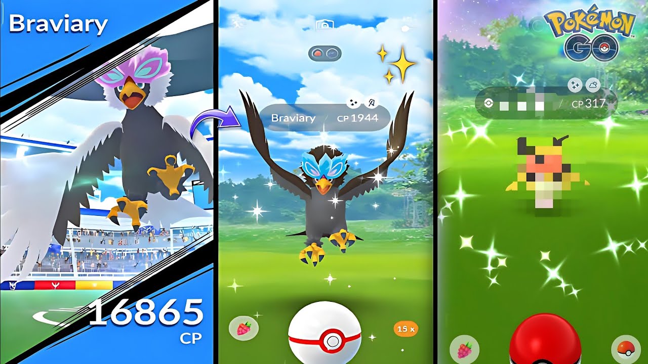 Hisuian Braviary Raid || Pokemon Go Raid Battle || Shiny Pokemon ...
