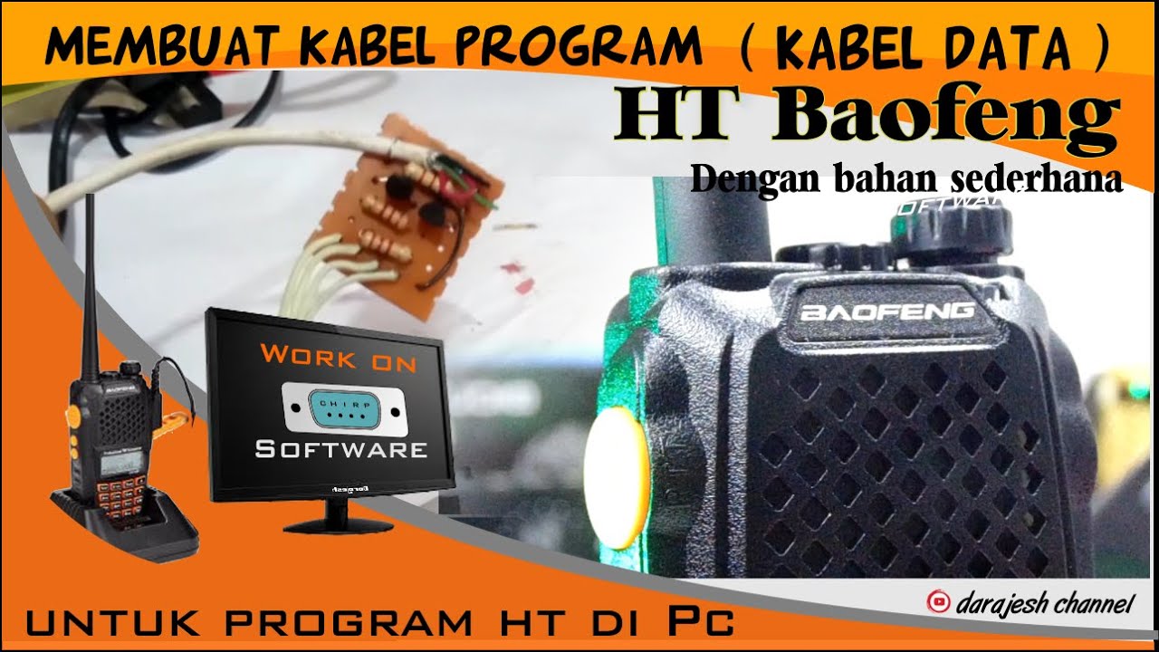 MEMBUAT SENDIRI KABEL PROGRAM HT BAOFENG dengan mudah dan murah. - YouTube