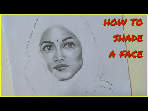 HOW TO SHADE A FACE FOR BEGINNERS.../how to draw a face.( shading and ...