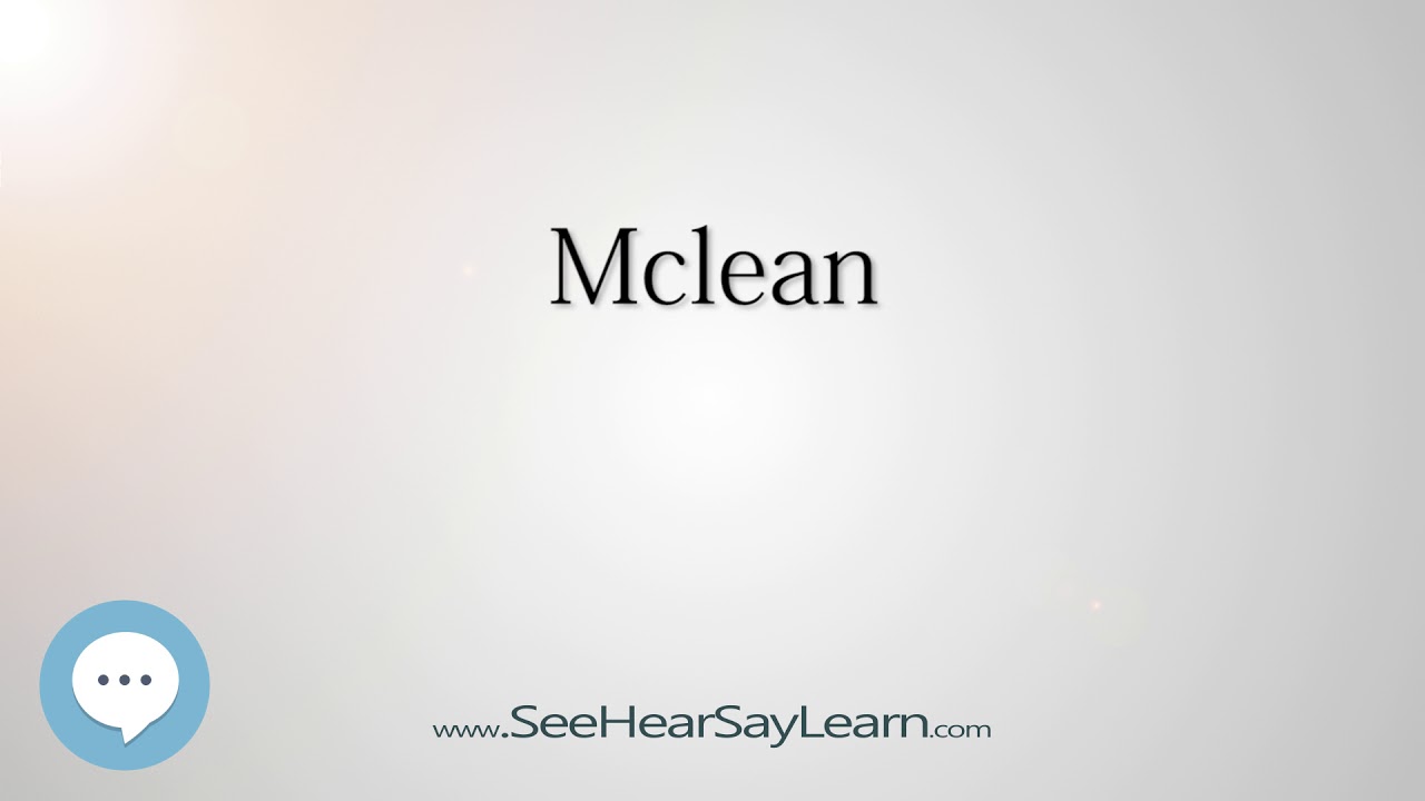 Mclean (How to Pronounce Cities of the World)💬⭐🌍 - YouTube